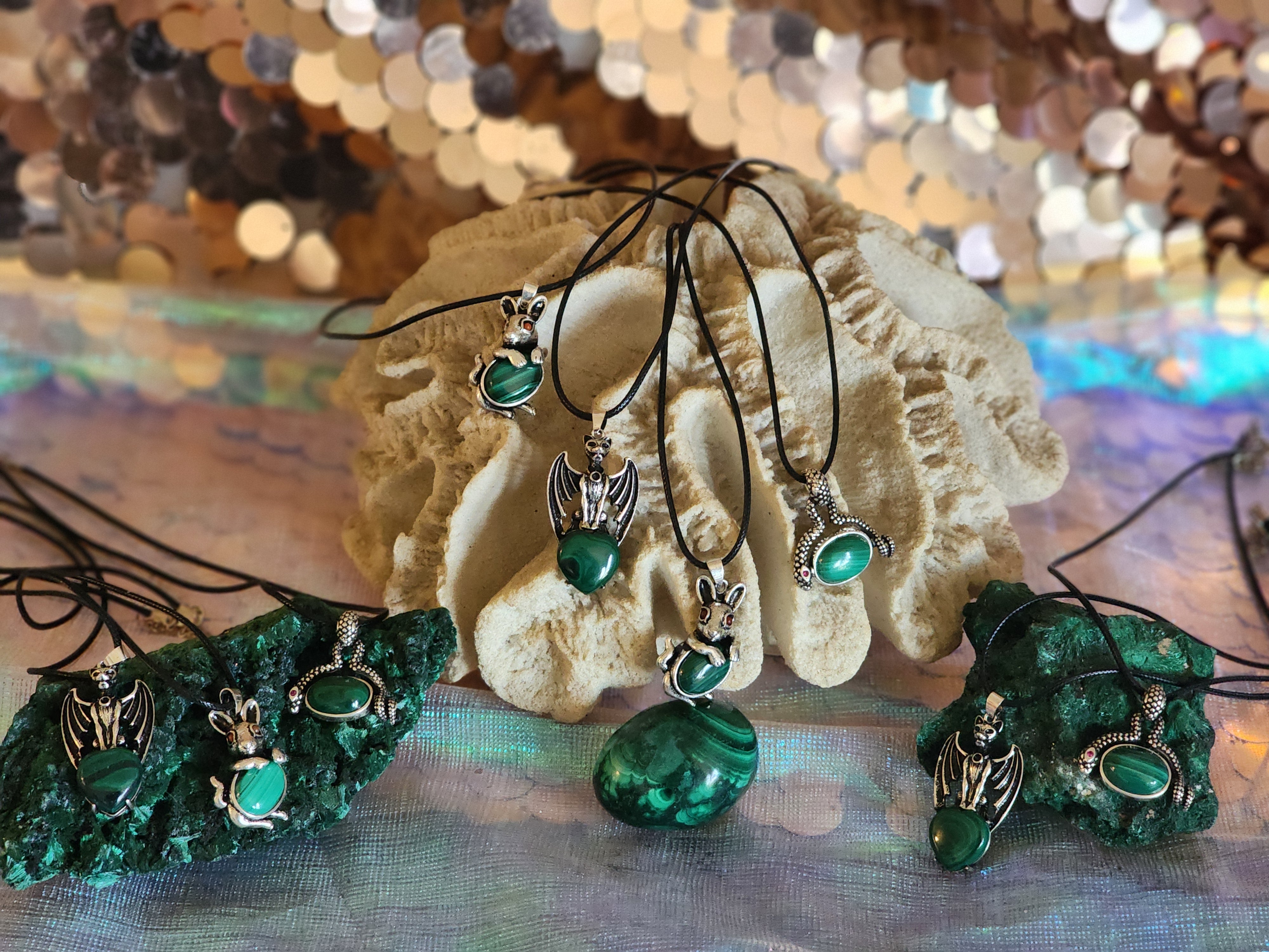 DOWN THE RABBIT HOLE ~ Malachite Amulets of Madness, Power & Protection ...